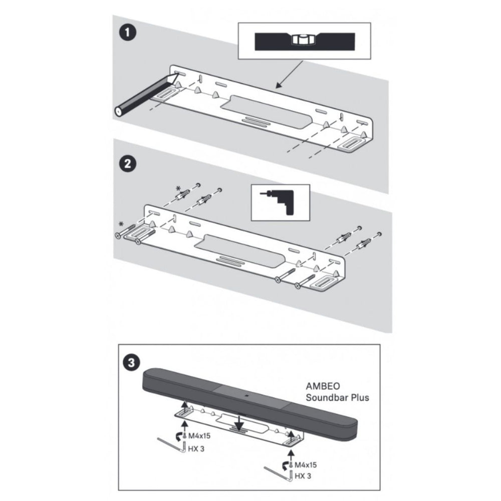 Sennheiser AMBEO Soundbar | Plus Wall Mount - AV One