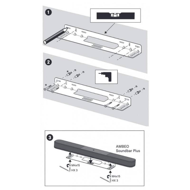 Sennheiser AMBEO Soundbar | Plus Wall Mount - AV One