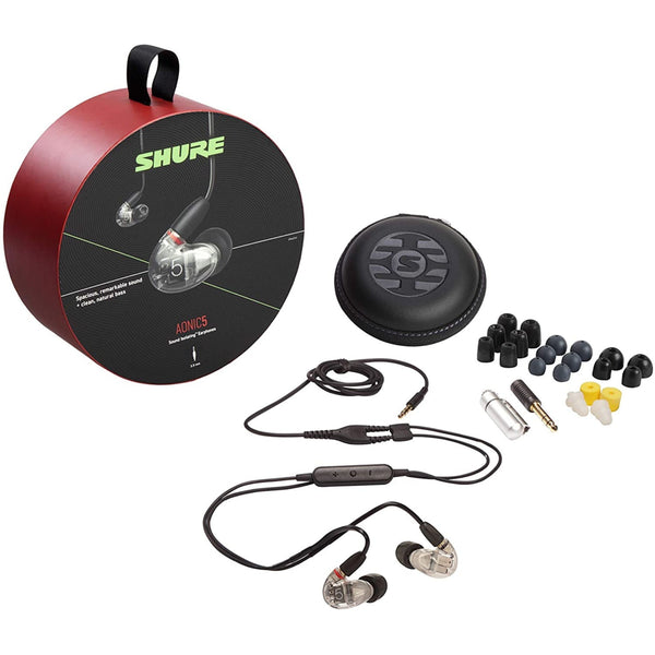 Shure AONIC 5 Wired Sound Isolating Earbuds, Three Drivers, Secure In ...